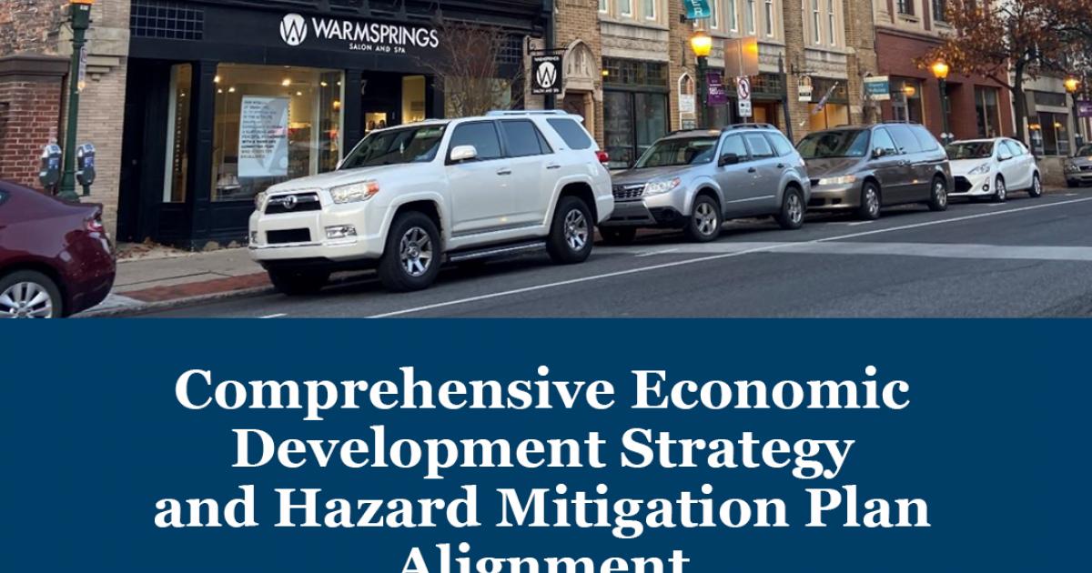 FEMA and EDA Release New Resource to Align Community Plans and Build ...