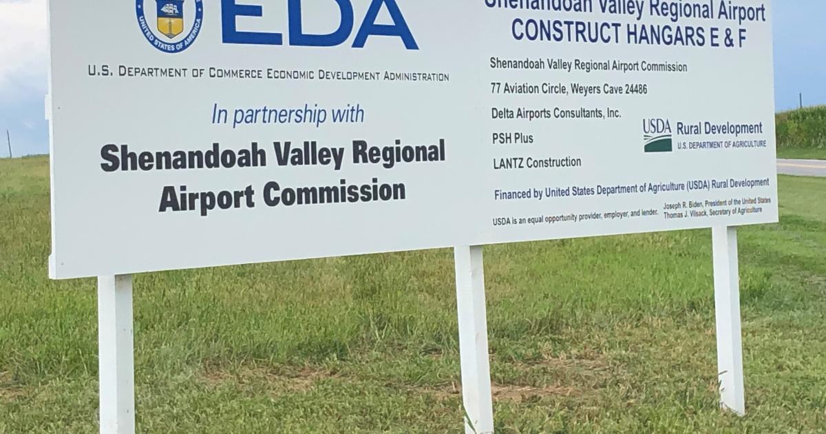 With EDA Support, Shenandoah Valley Regional Airport Flies in the Face ...